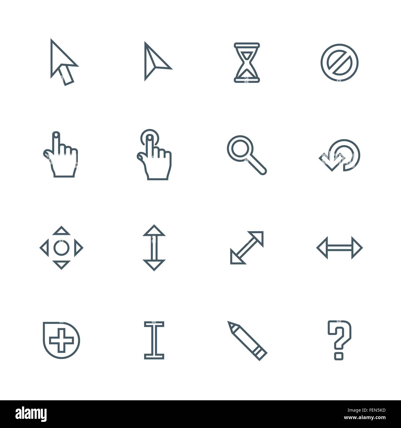 Cursors vector vectors hi-res stock photography and images - Alamy