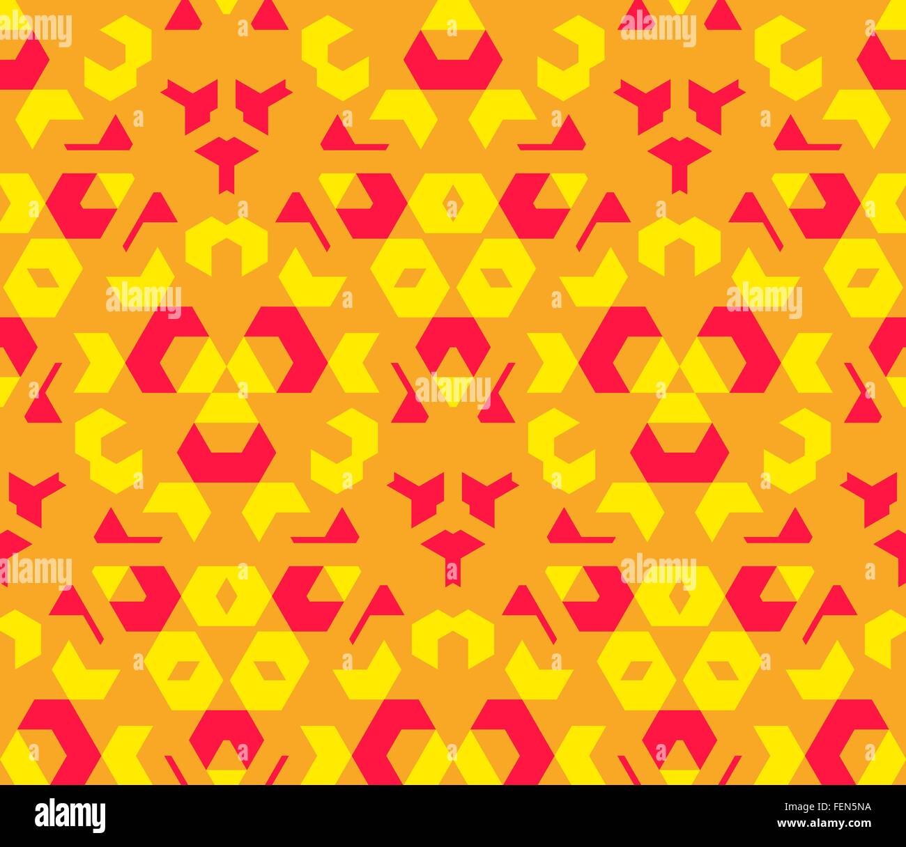 vector red orange yellow color abstract geometric seamless pattern ...