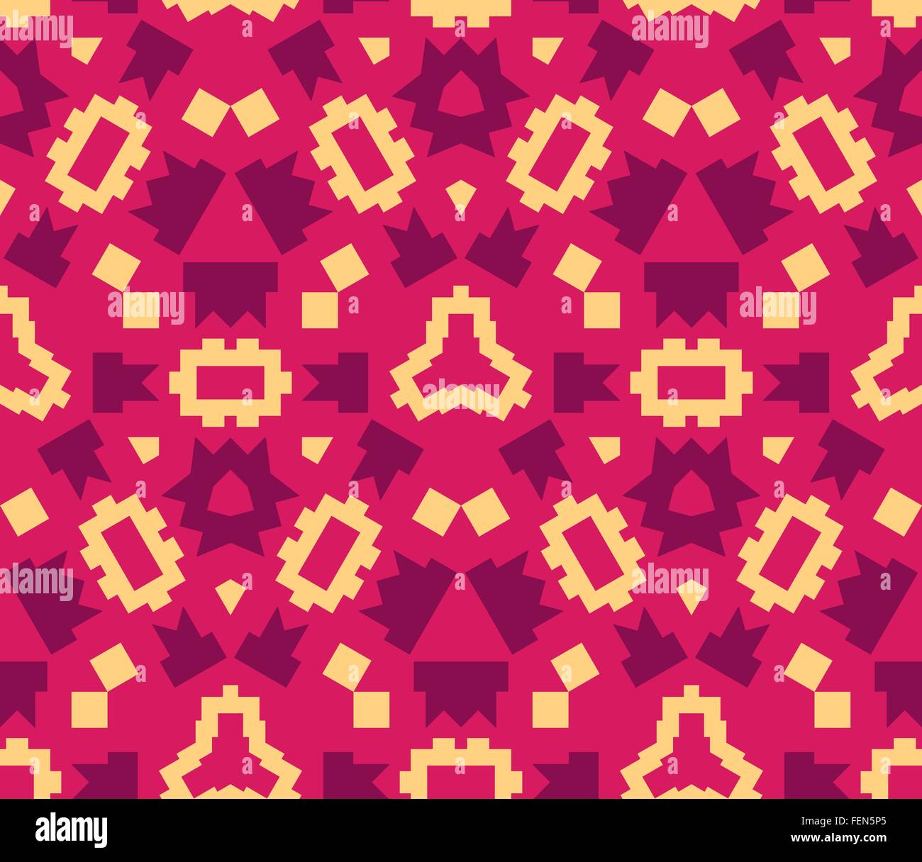 vector red orange color abstract geometric seamless pattern Stock ...