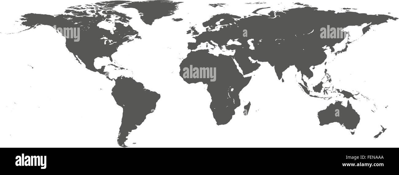 White grey horizontal map Stock Vector Images - Alamy