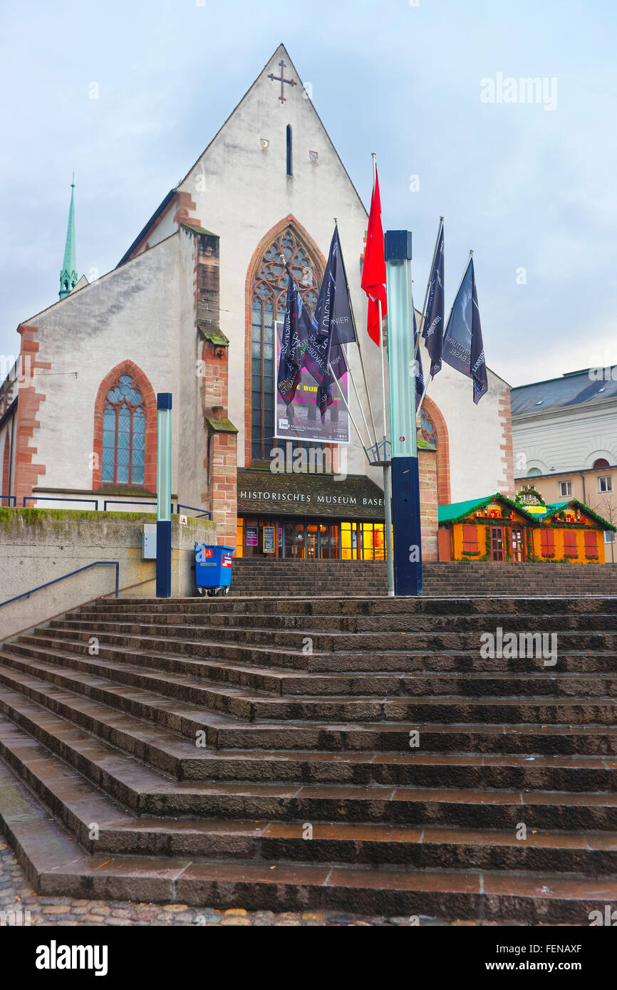 BASEL, SWITZERLAND - JANUARY 1, 2014: History Museum in the Old Town of ...