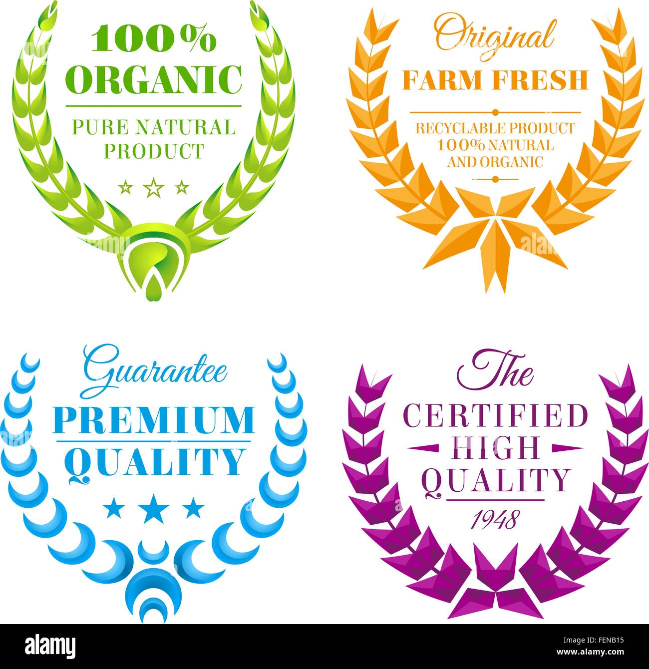 Laurel wreath icon wheat Cut Out Stock Images & Pictures - Alamy