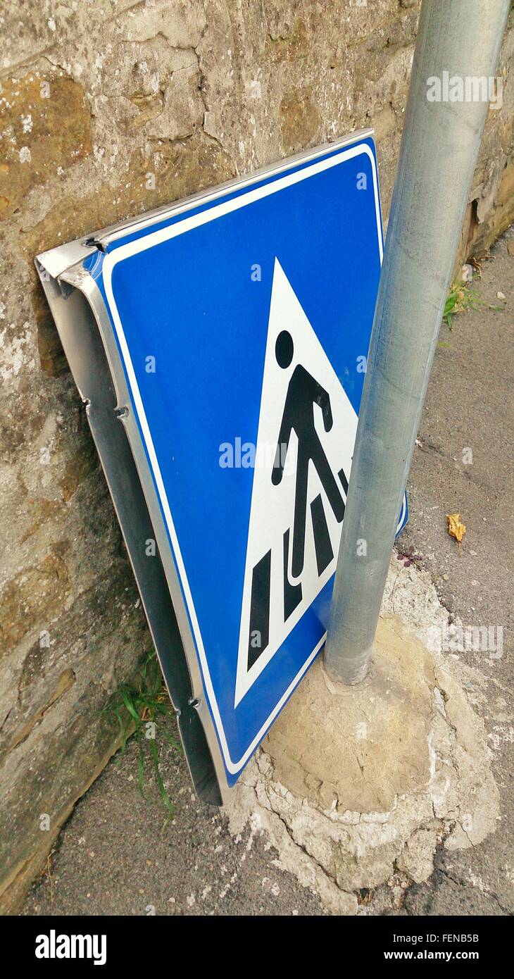 Broken Sign Pole High Resolution Stock Photography and Images - Alamy