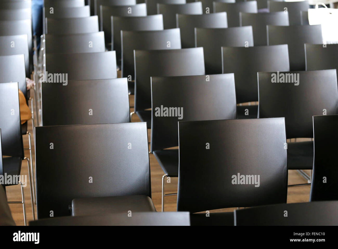 Empty chairs in a modern conference room Stock Photo - Alamy