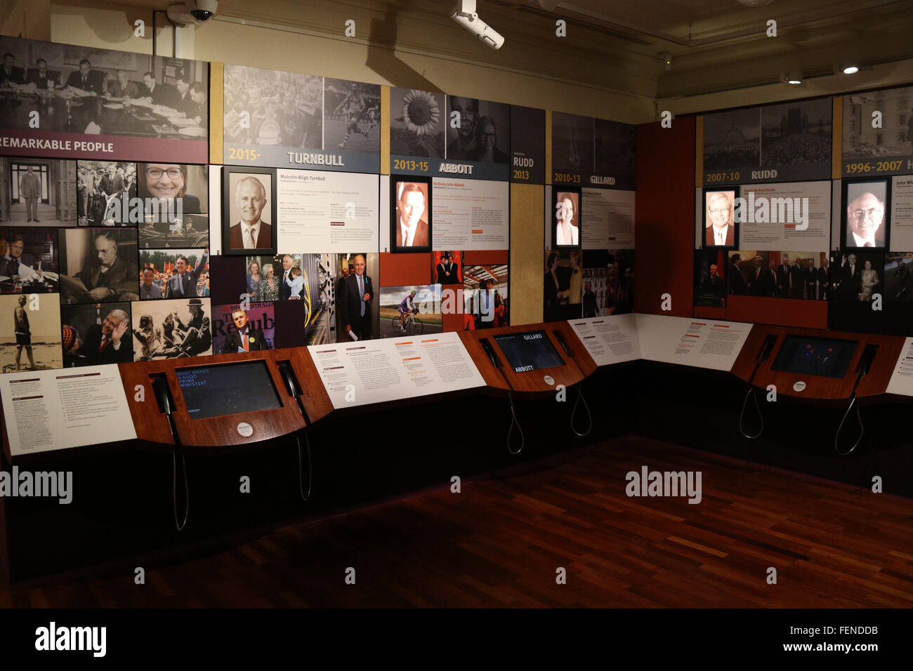 Inside Old Parliament House in Canberra, now the Museum of Australian ...