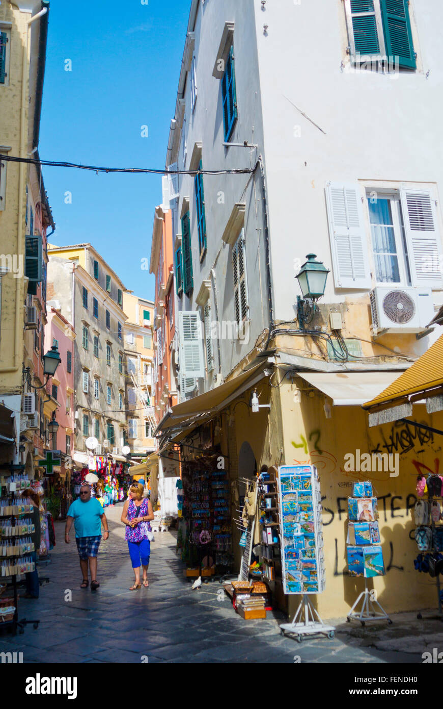 Street view corfu greece hi-res stock photography and images - Alamy