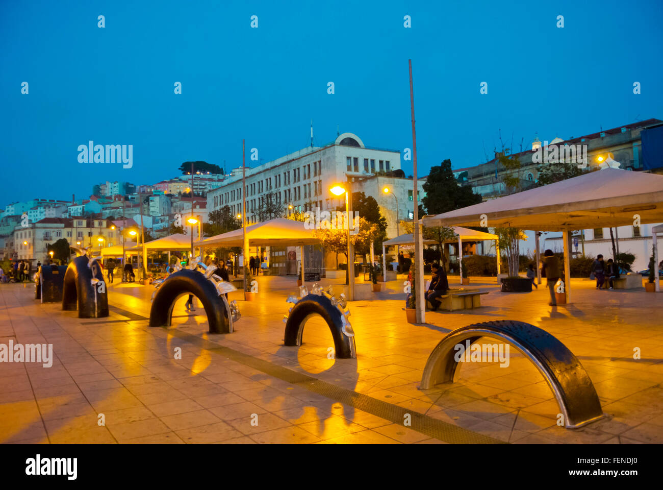 Praça Martim Moniz, Mouraria district, Lisbon, Portugal Stock Photo - Alamy