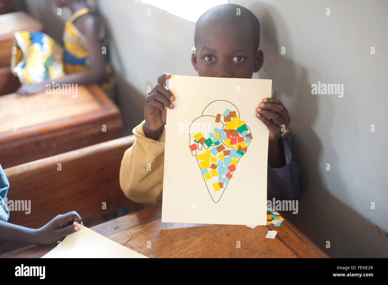 Mali, Africa - August 2009 - Closeup portrait of a black african ...