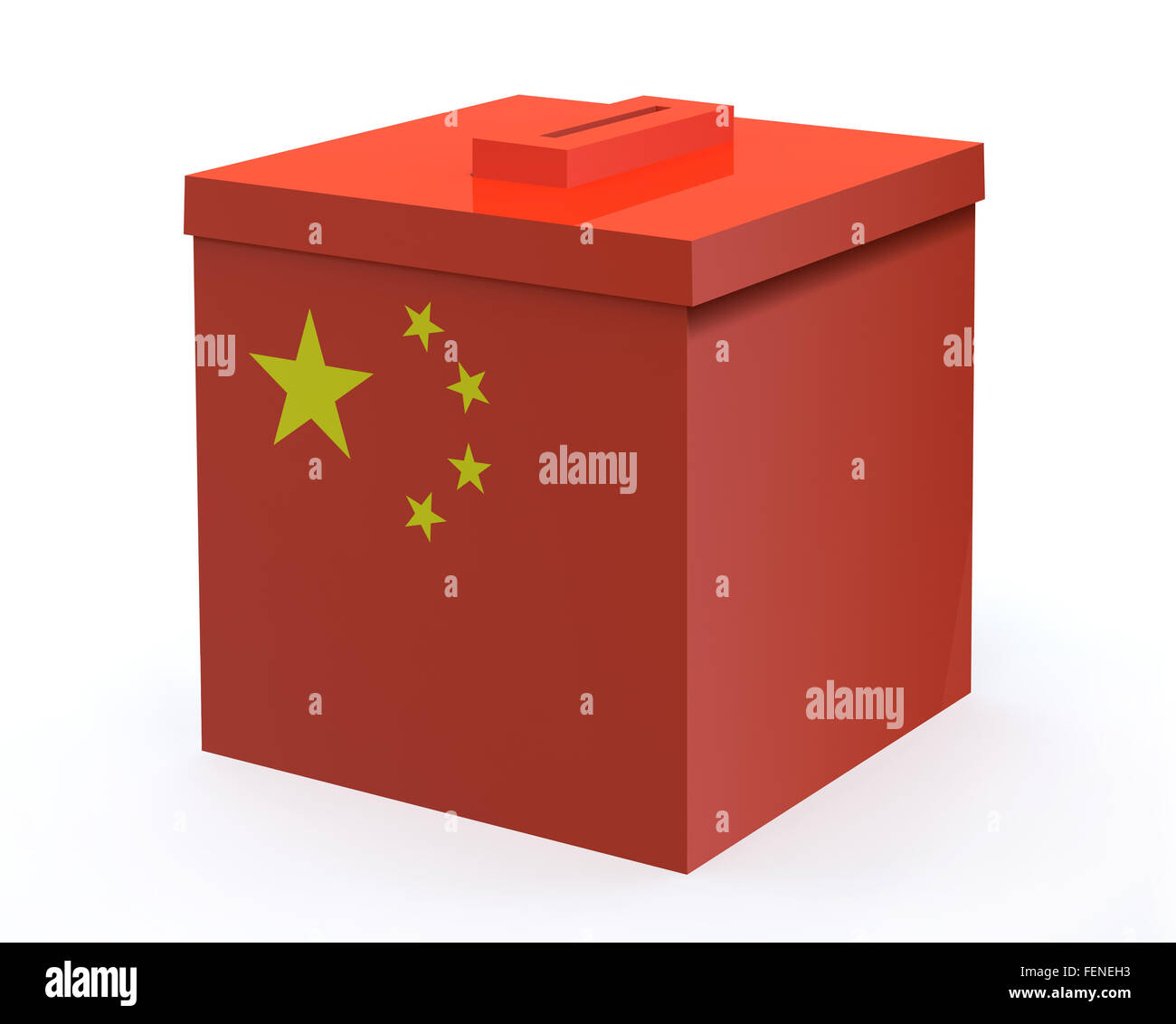 China election ballot box, 3d illustration Stock Photo - Alamy