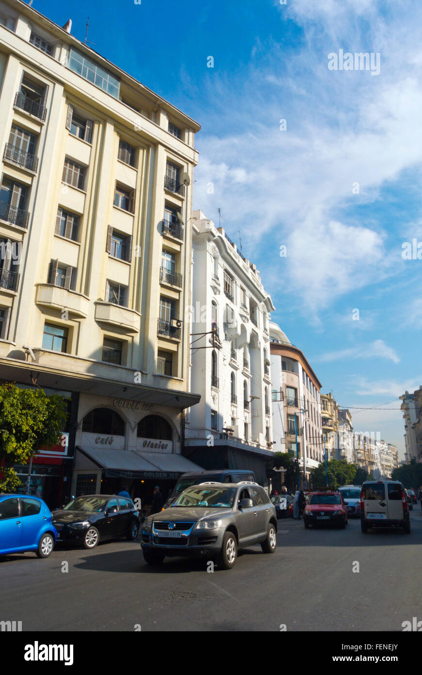 Boulevard de Paris, Casablanca, Morocco, northern Africa Stock Photo ...