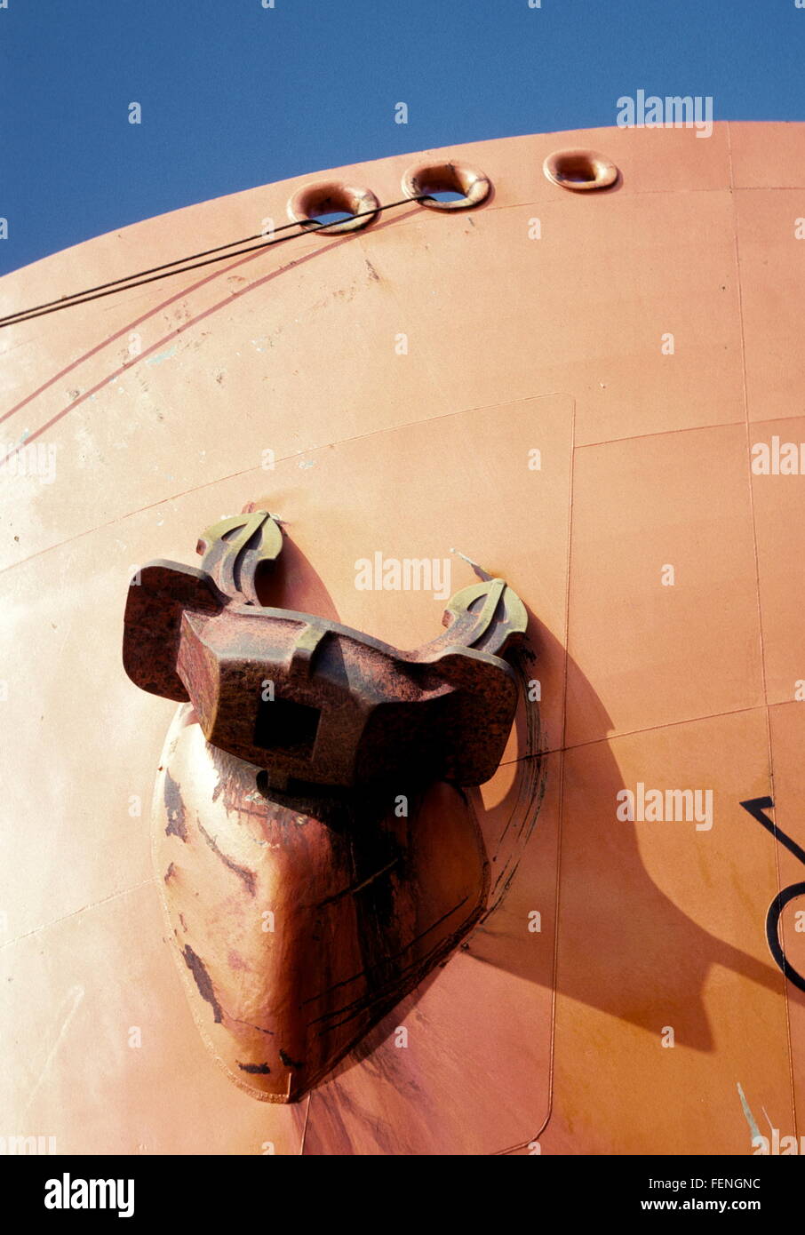 AJAXNETPHOTO. SOLENT, ENGLAND. - SHIP ANCHOR - PORT ANCHOR OF A TANKER ...