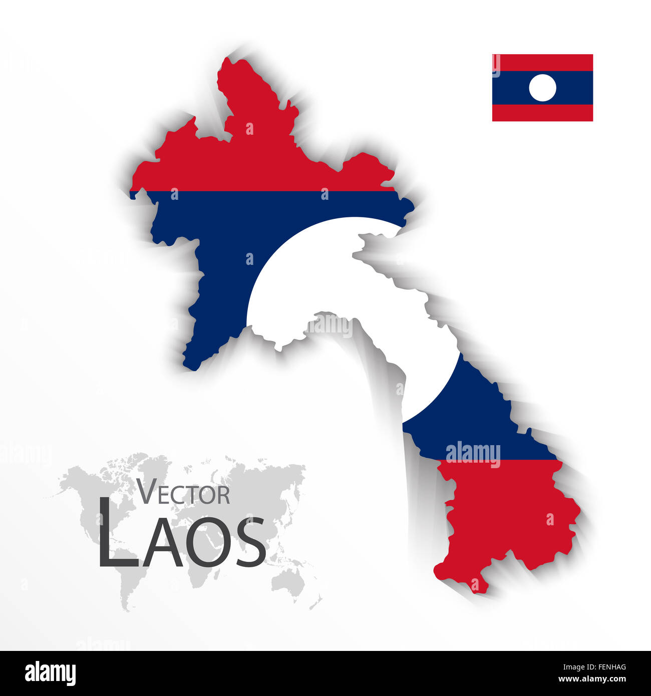 Laos map hi-res stock photography and images - Alamy