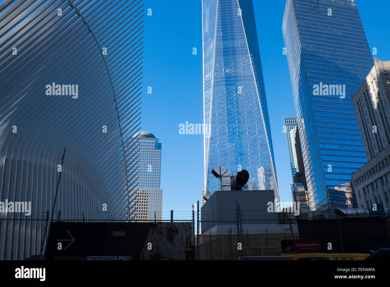 Freedom Tower, One World Trade Centre building, at the site of Grund ...