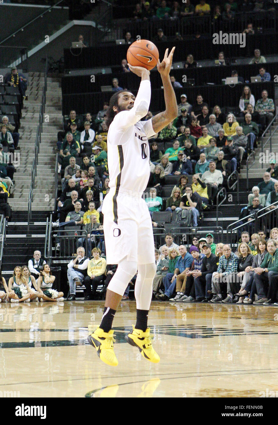 February 7, 2016: Oregon Ducks forward Dwayne Benjamin (0) takes an ...