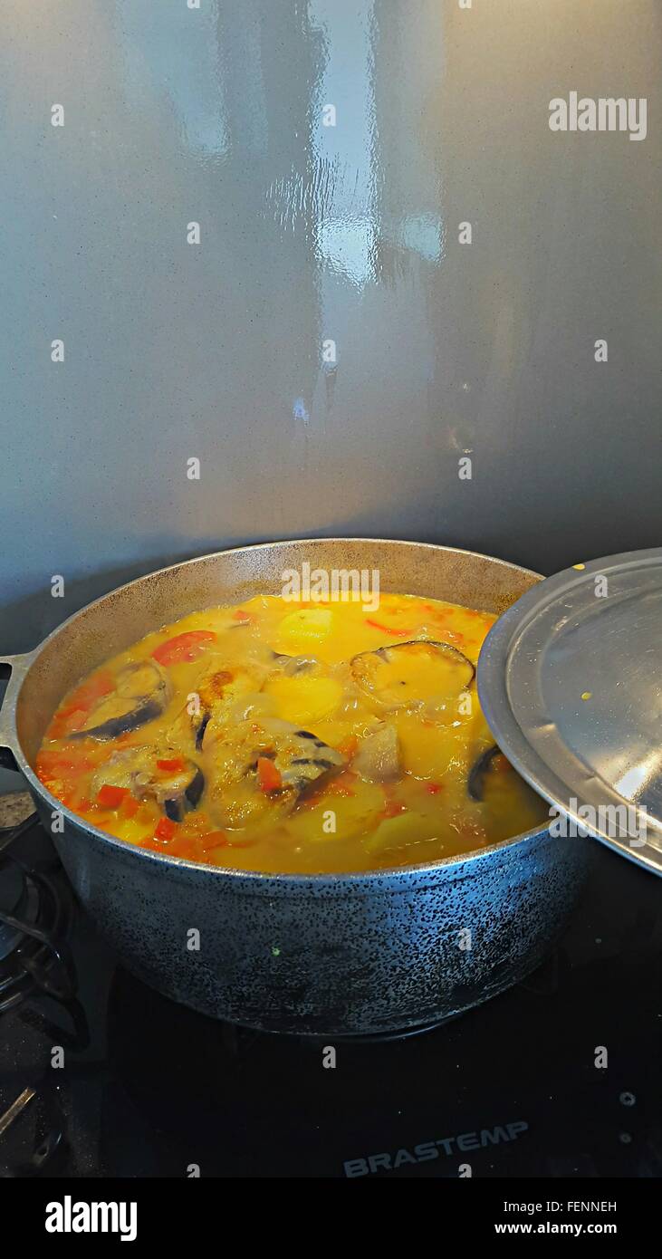 Fish curry preparation hi-res stock photography and images - Alamy