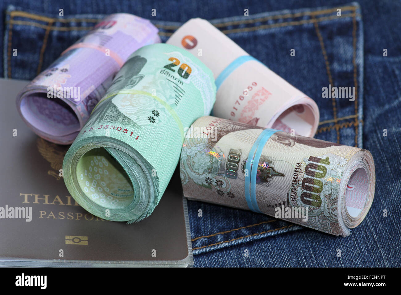 Thailand bank note Stock Photo - Alamy