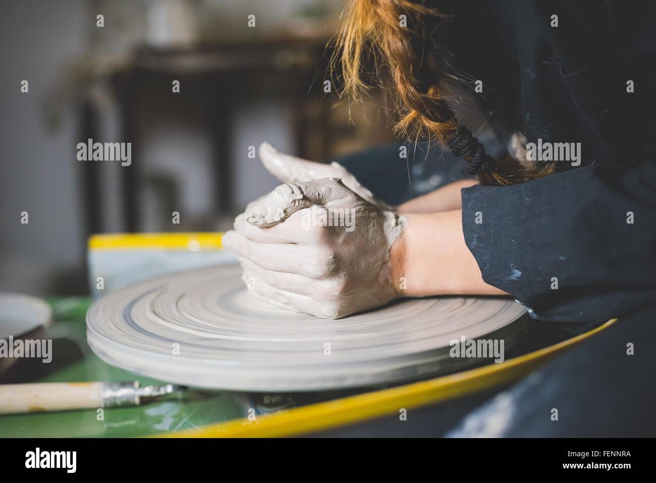 Wheel shaping pottery hi-res stock photography and images - Alamy