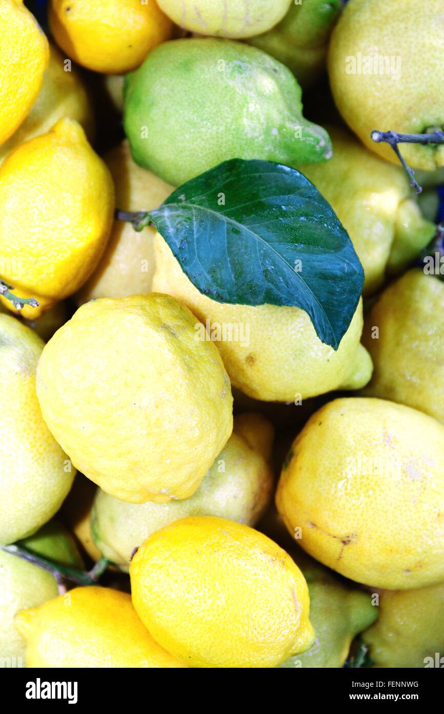 Pile Of Lemons Stock Photo - Alamy