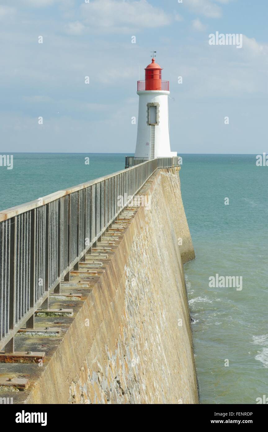 Lighthouse At Seaside Stock Photo - Alamy