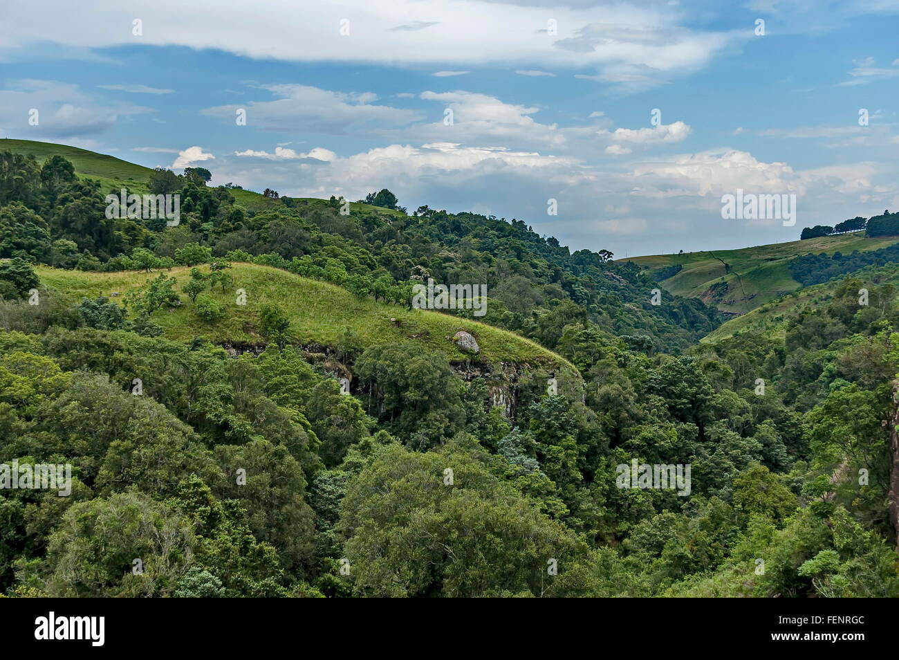 Sterkspruit waterfall area, KwaZulu-Natal, Drakensberg, South Africa ...