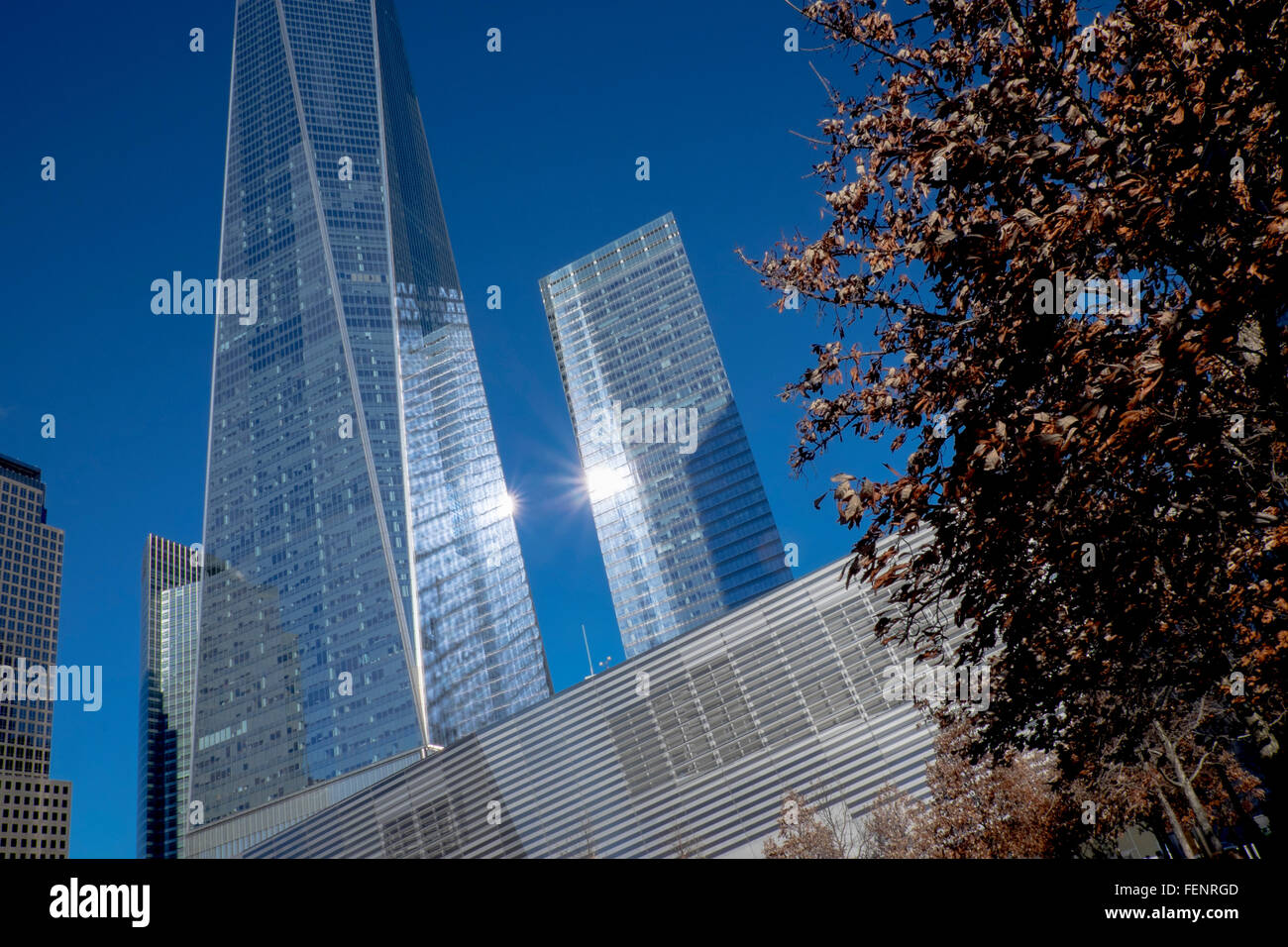Freedom Tower, One World Trade Centre building, at the site of Ground ...