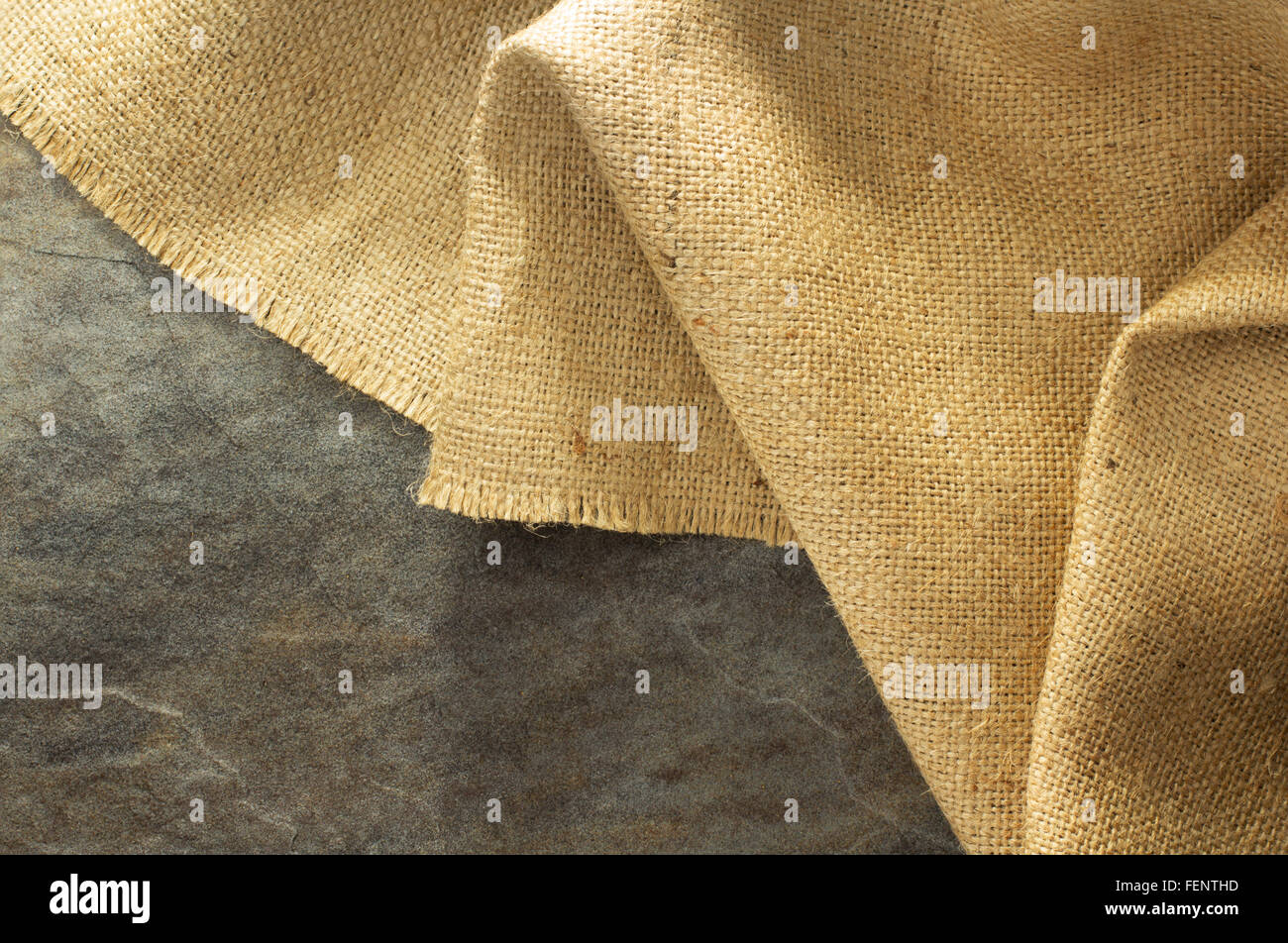 burlap hessian sacking at background texture Stock Photo - Alamy