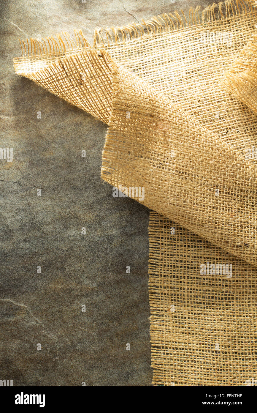 burlap hessian sacking at background texture Stock Photo - Alamy