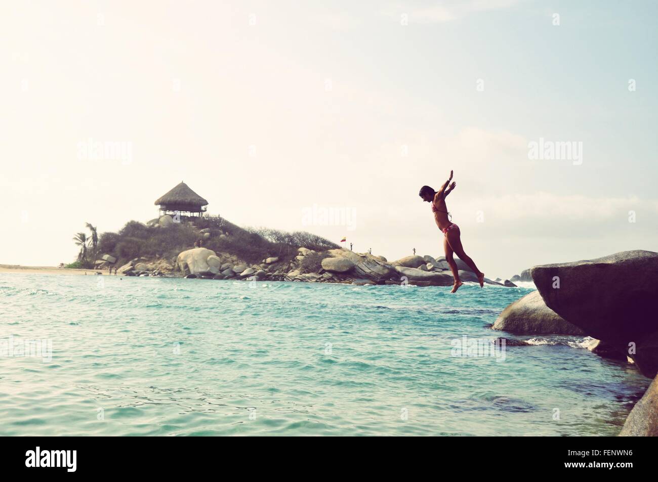 Diving sea woman hi-res stock photography and images - Alamy