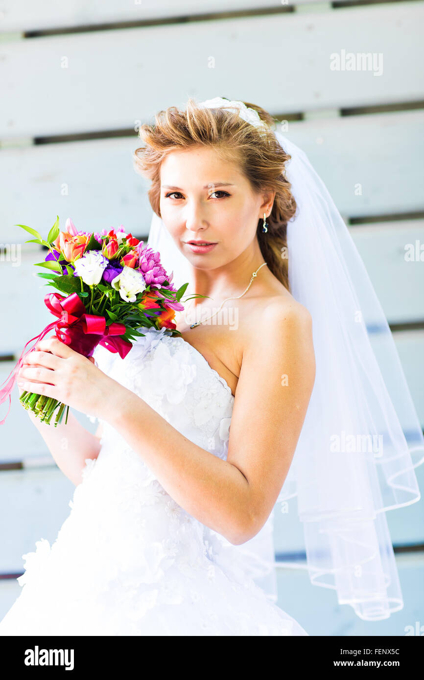 Wedding. Beautiful bride Stock Photo - Alamy