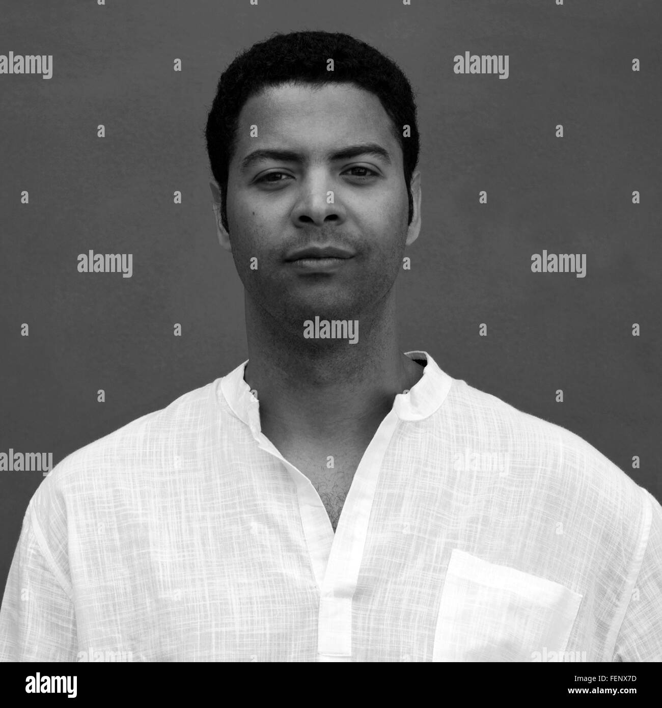 Happy african man look Black and White Stock Photos & Images - Alamy