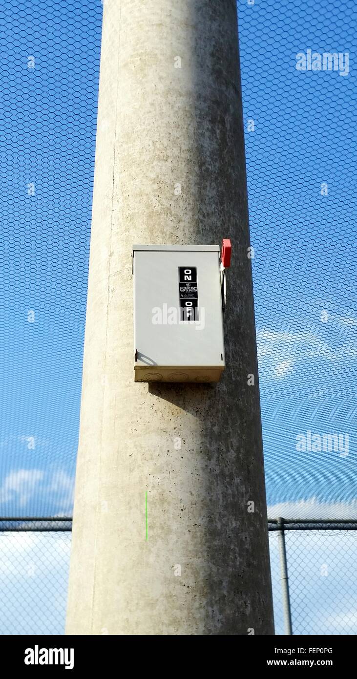Electricity box on pole hi-res stock photography and images - Alamy