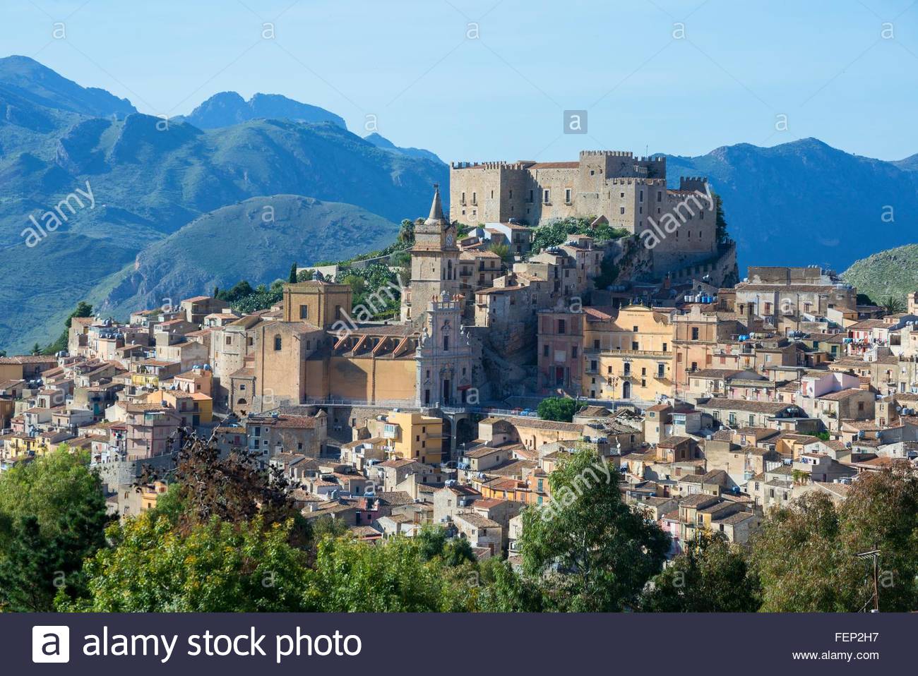 Caccamo Sicily Map Towns