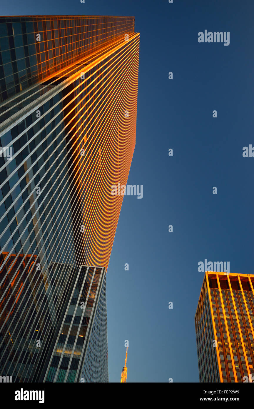 Buildings of Midtown Manhattan at sunset Stock Photo - Alamy