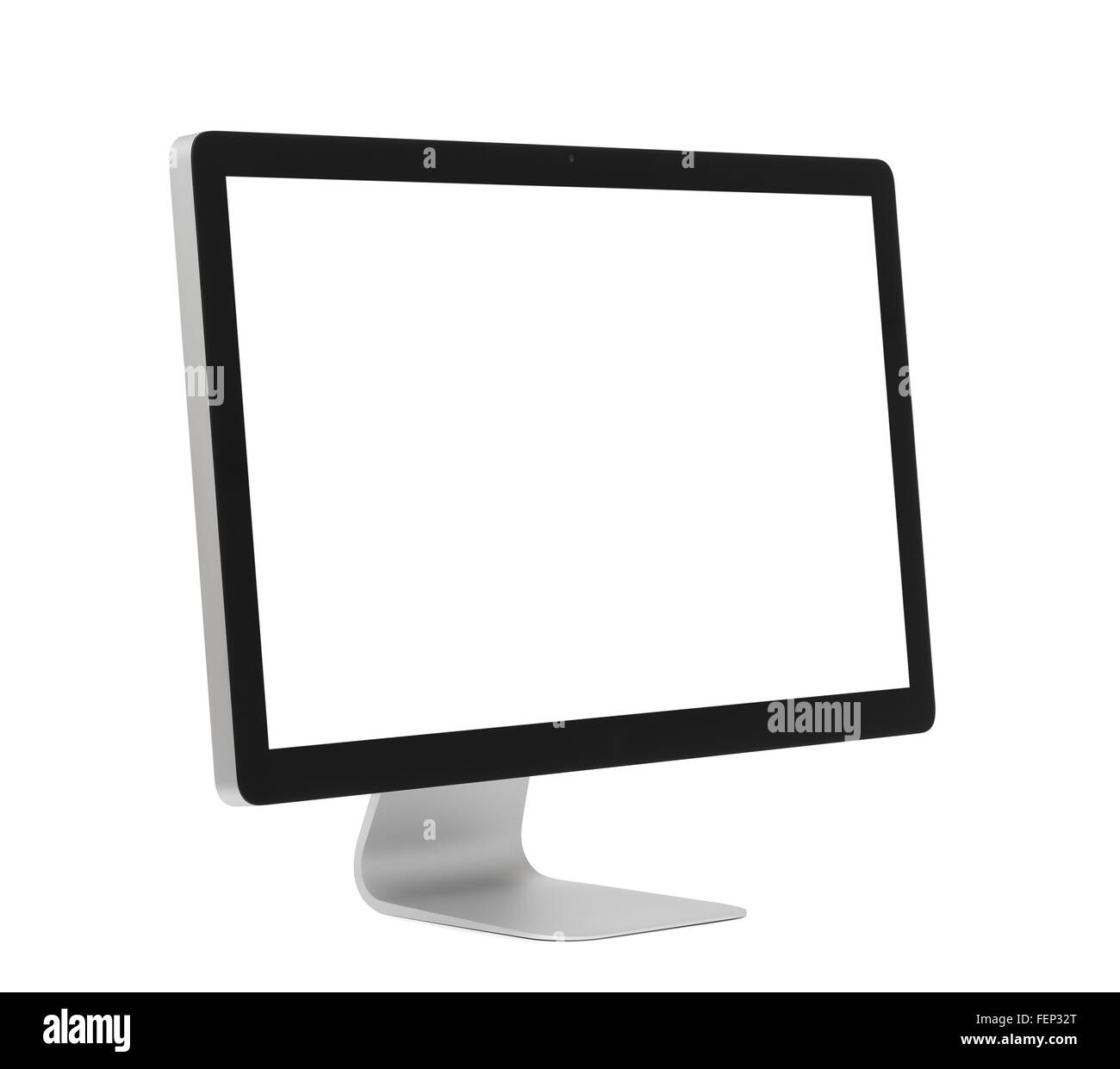 Computer monitor isolated on white Stock Photo - Alamy