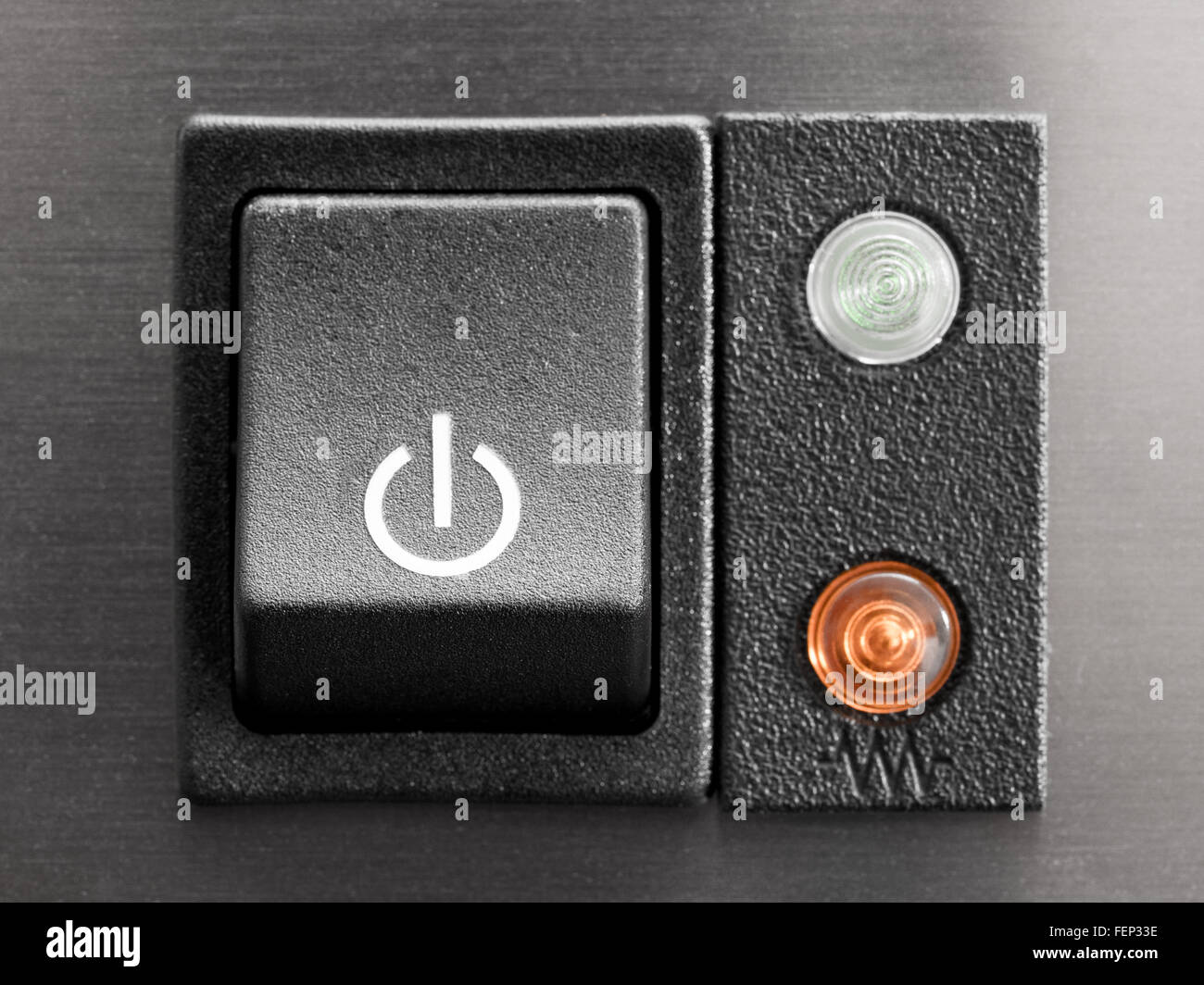 The power button, close-up Stock Photo - Alamy