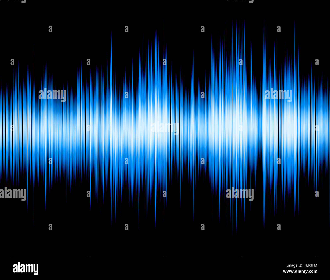 Blue abstract digital sound wave Stock Photo - Alamy