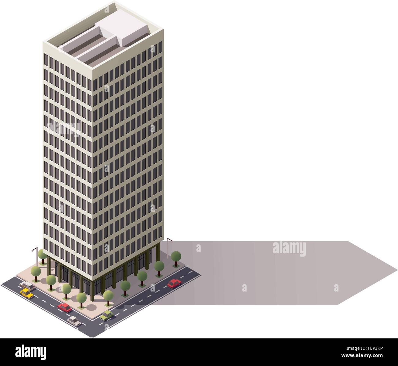 Vector isometric building Stock Vector Image & Art - Alamy