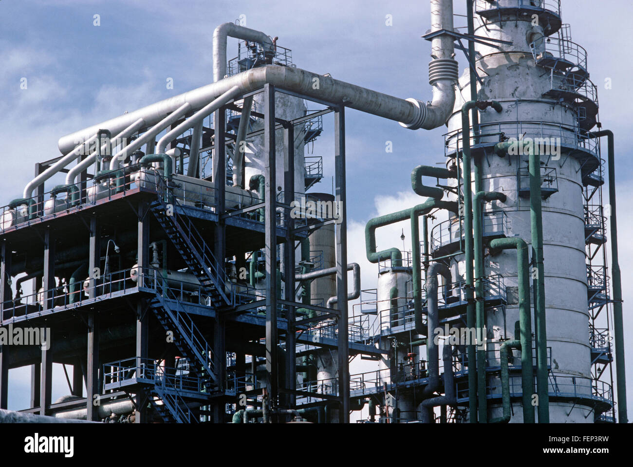 Petroleum refinery in Daqing, Heilongjiang Province, China Stock Photo ...