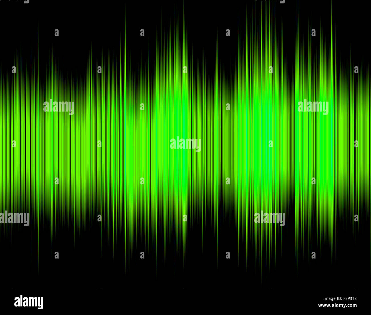 Green abstract digital sound wave Stock Photo - Alamy