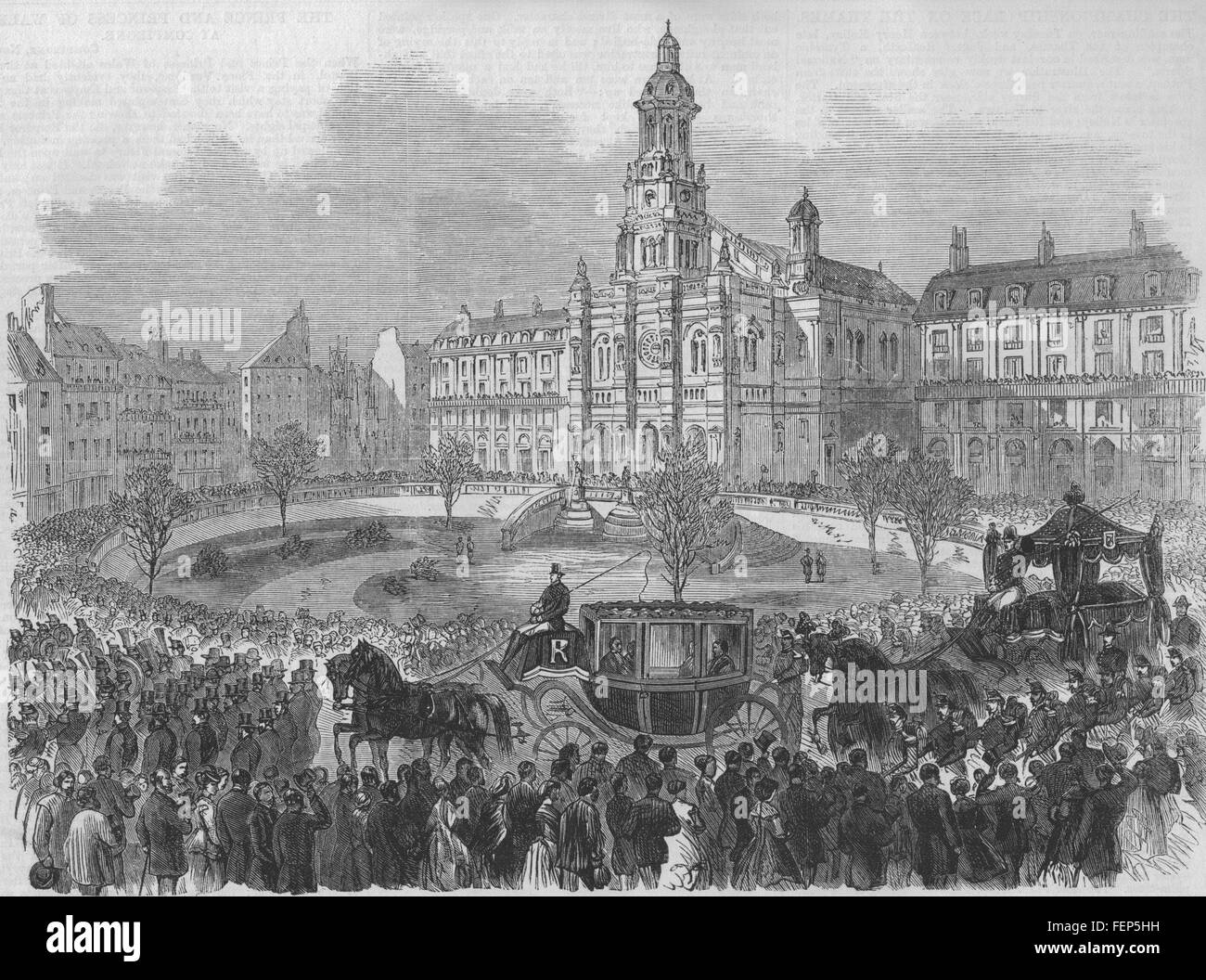 PARIS Funeral of Gioachino Rossini. France. Music 1868. Illustrated ...