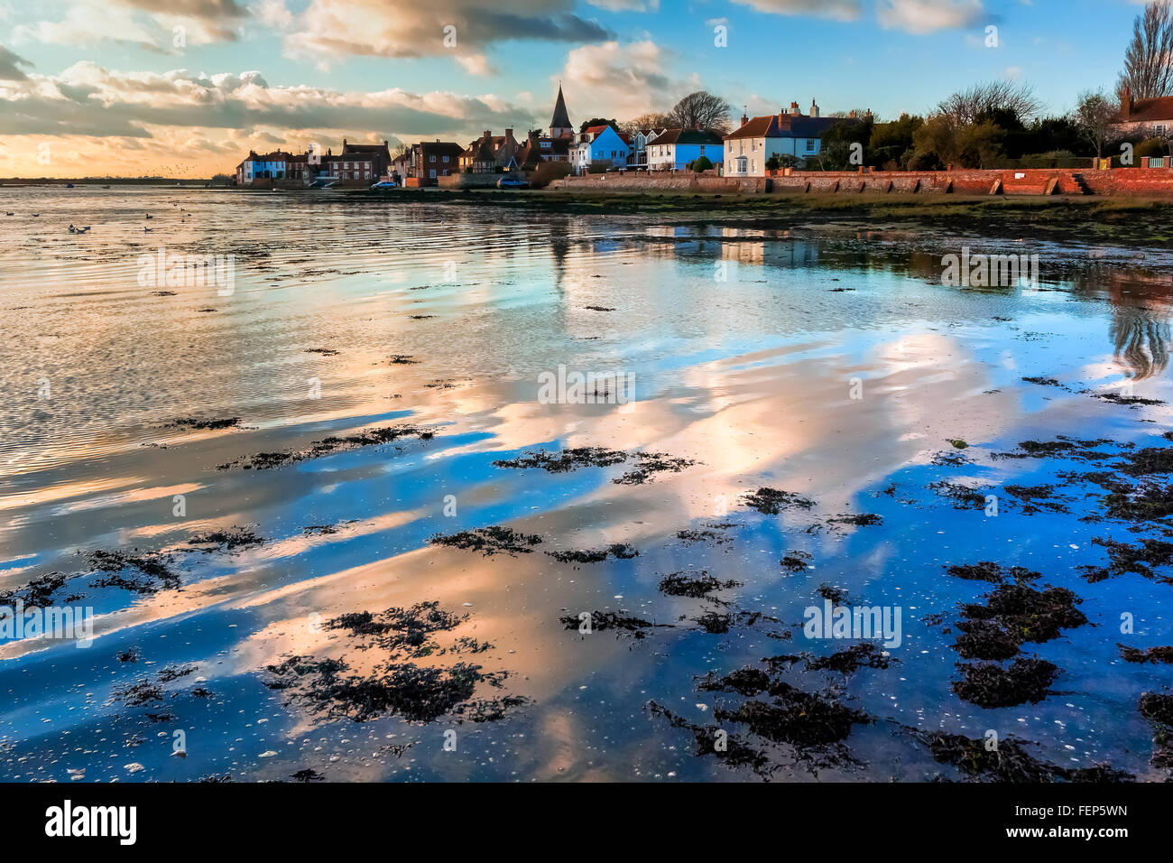 Sunset at Bosham Stock Photo - Alamy