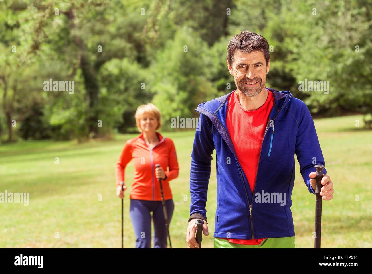 Using Walking Poles High Resolution Stock Photography and Images - Alamy