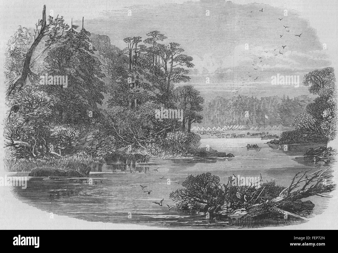 CANADA The Red River Expedition camp of the 60th Rifles near ...