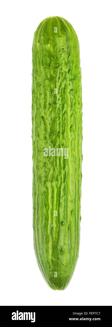 fresh long cucumber, isolated on white background Stock Photo - Alamy