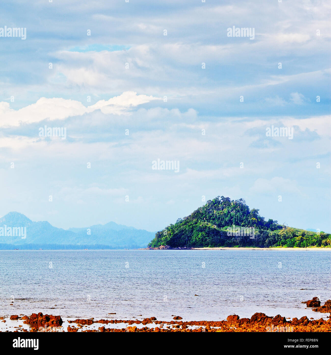 tropical seascape, Andaman Sea Shore in Thailand Stock Photo - Alamy