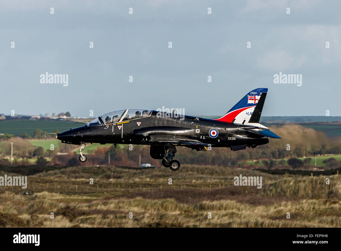 Raf Valley Anglesey North Wales Uk Hawks T1 flying landing arrival ...