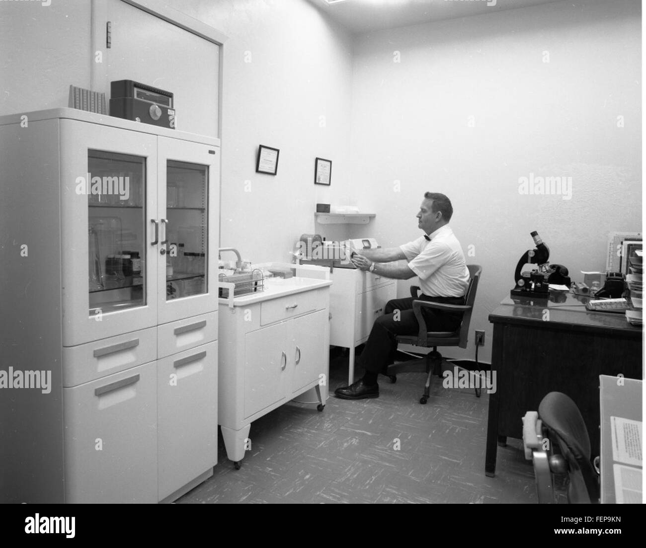 This photograph details Plant 71's Medical Lab, taken in February 1968 ...