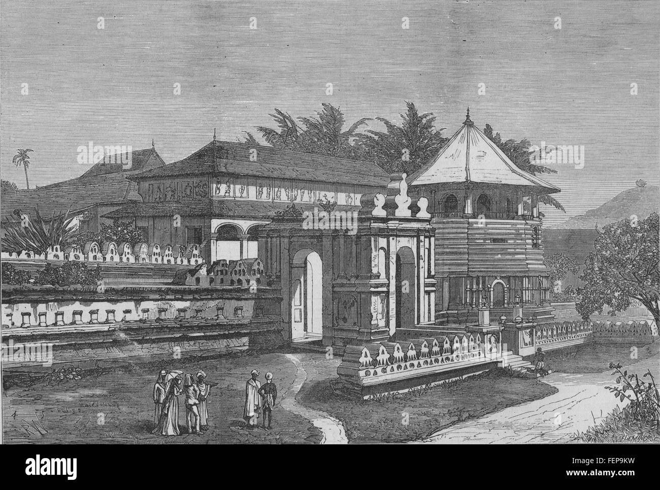 KANDY Sri Dalada Maligawa Temple of the Sacred Tooth of Buddha. Sri ...