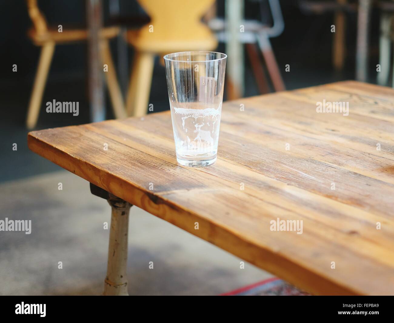Empty Beer Glass Table High Resolution Stock Photography and Images - Alamy
