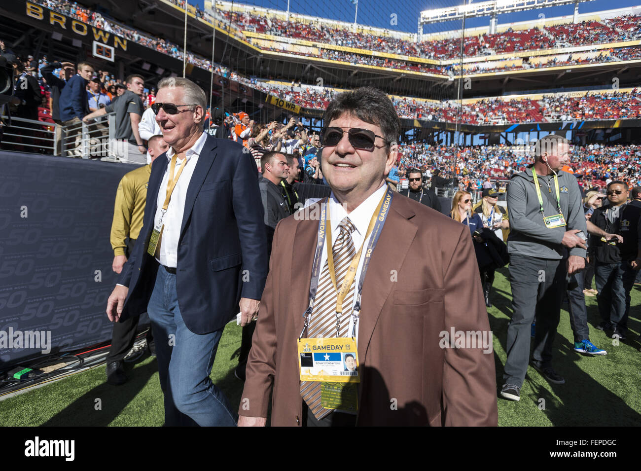 Feb. 7, 2016 - Santa Clara, CA, USA - Former San Francisco Forty Niners ...